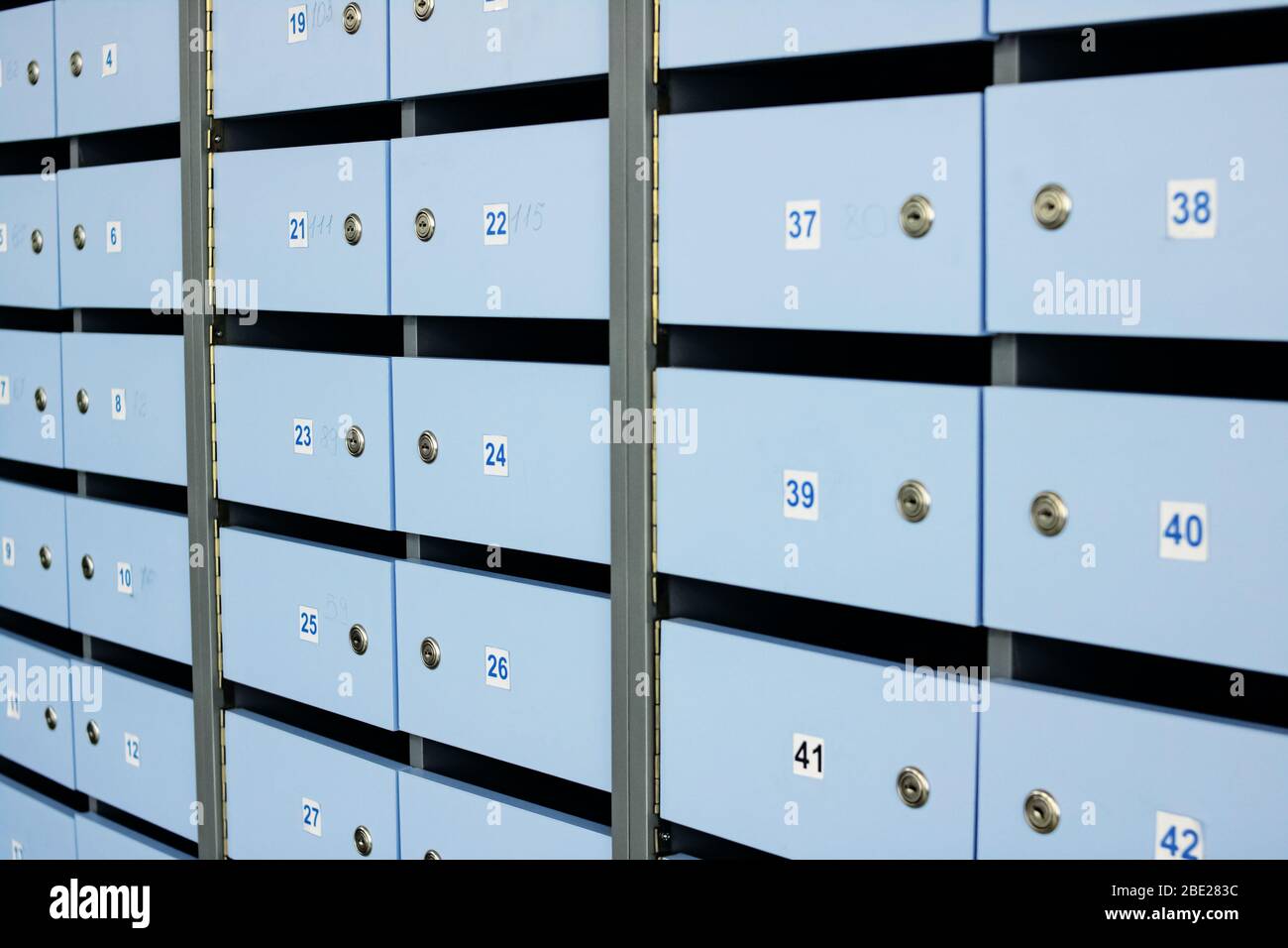 Mailboxes in a row hi-res stock photography and images - Alamy