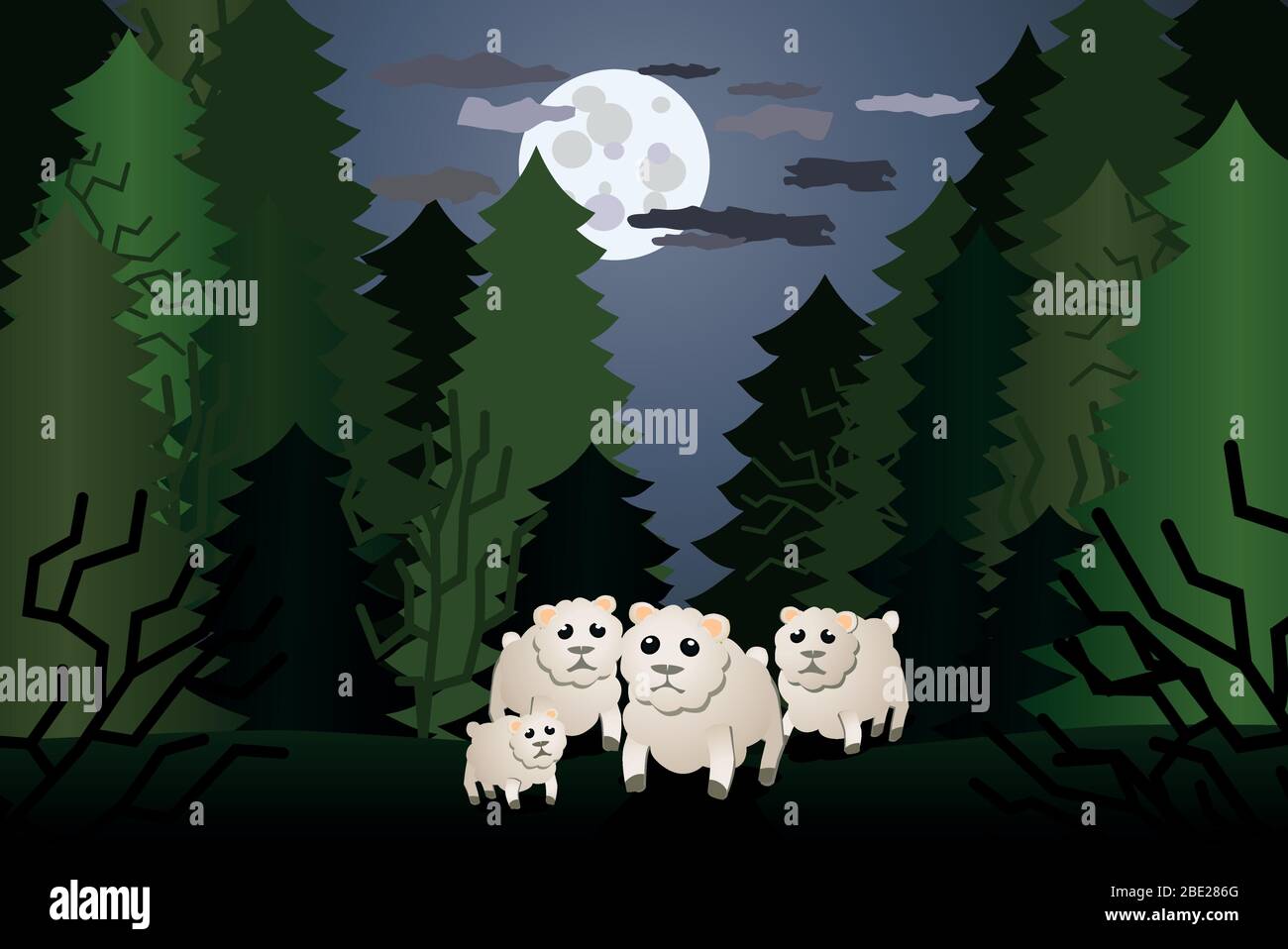 Killer sheep Stock Vector Images - Alamy