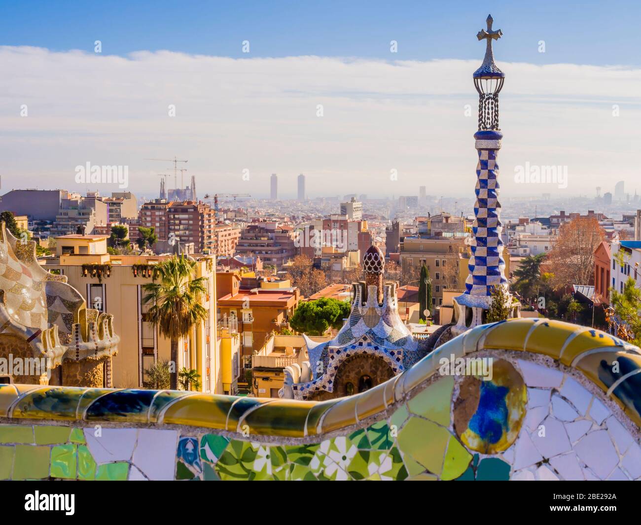 Antoni gaudi park guell hi-res stock photography and images - Alamy