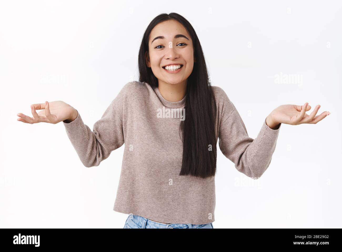 Uncertain teenage girl unsure hi-res stock photography and images - Alamy