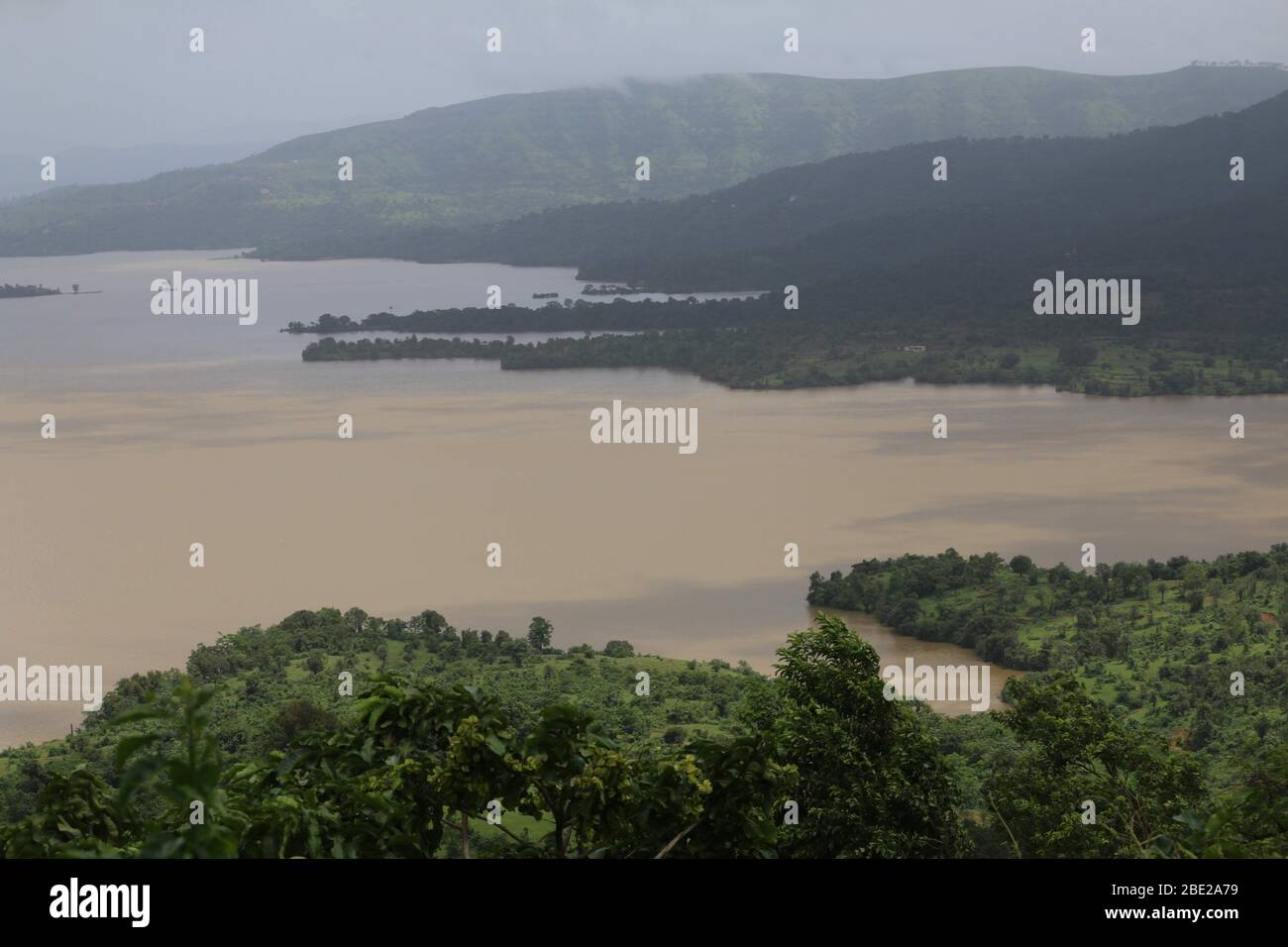Beautiful river view of the natural landscape Stock Photo - Alamy