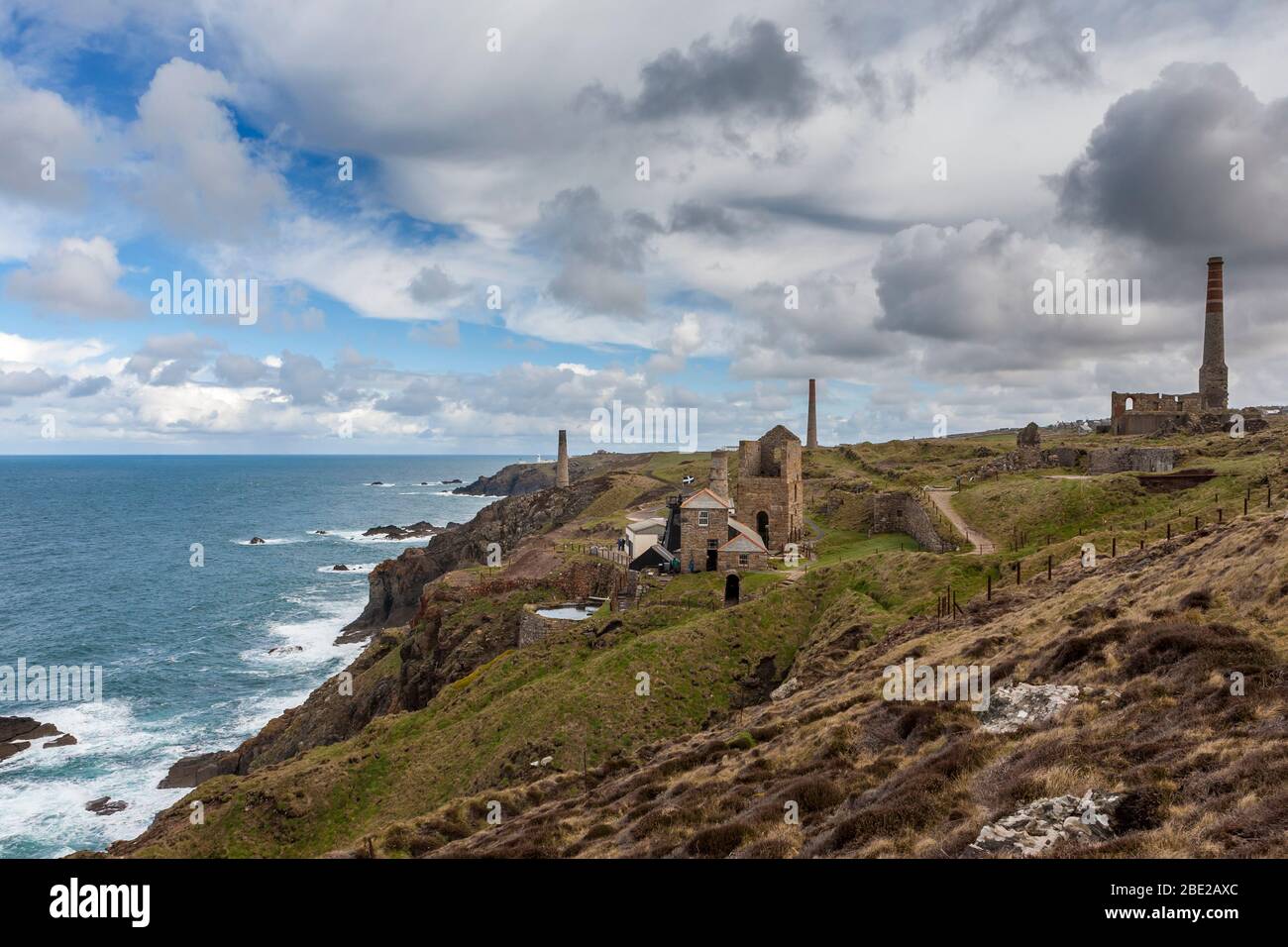 General view of the Levant Mine, UNESCO World Heritage Site, Penwith ...