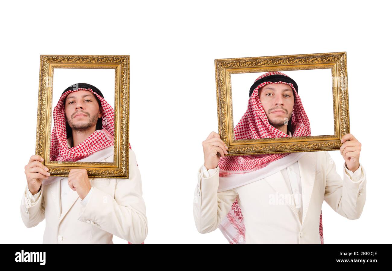 The arab man in diversity concept Stock Photo - Alamy