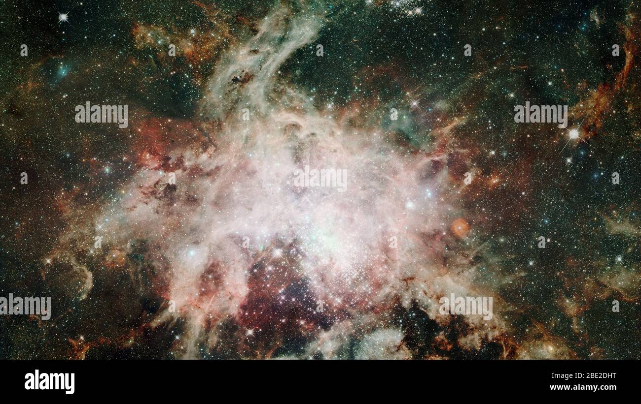 The Eagle Nebula in deep. Elements of this image furnished by NASA ...