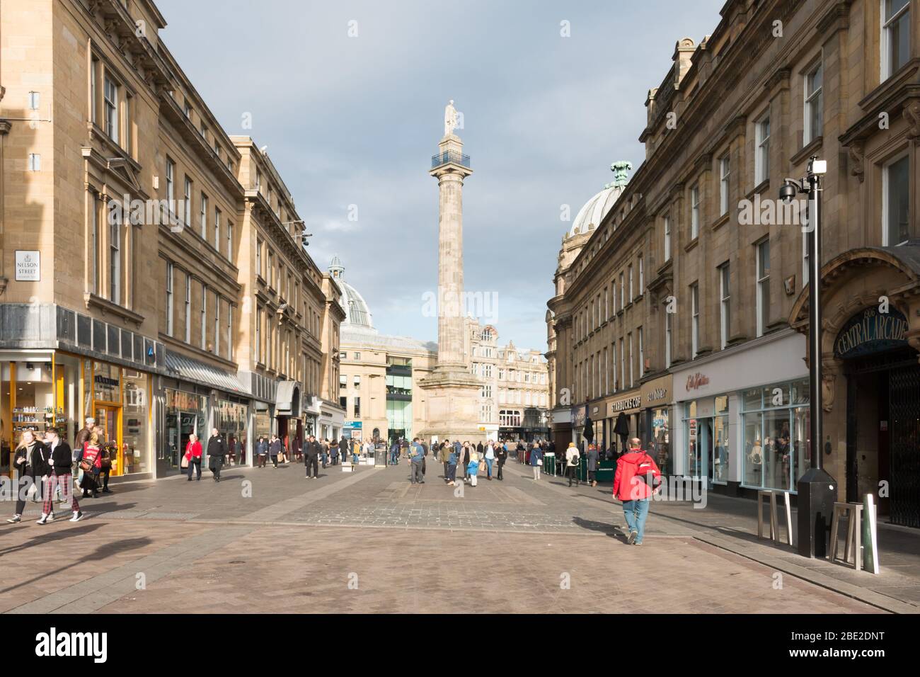 City centre of Newcastle upon Tyne, the most populous city in the North ...