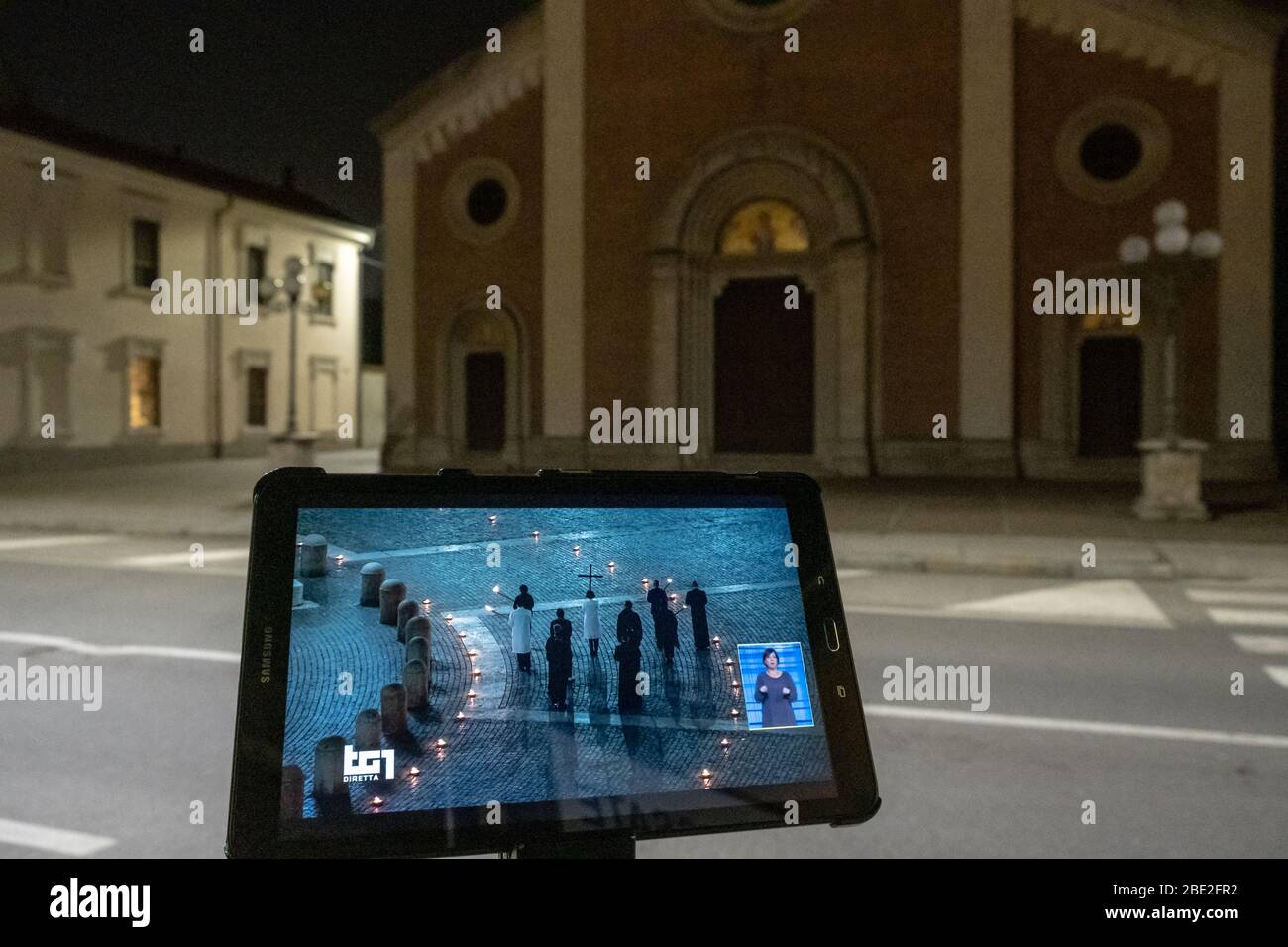 April 10th, 2020 – 9:00 P.M. – Holy Friday The parvis of the main ...