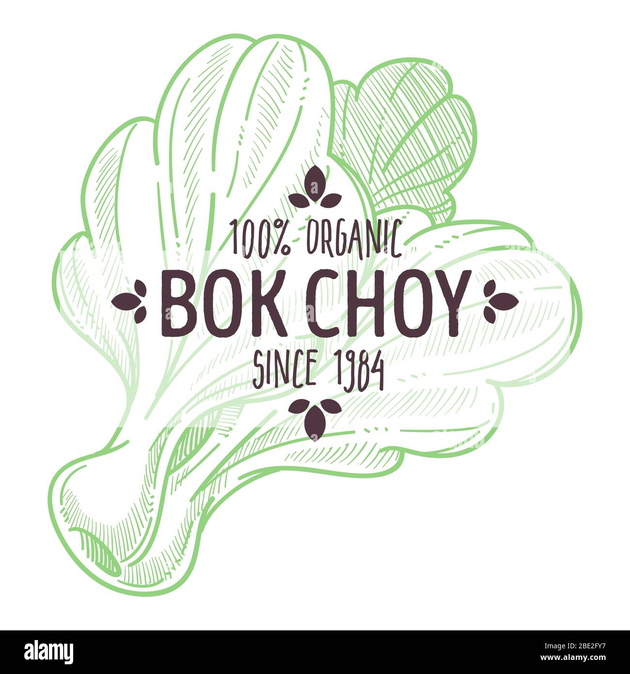 Bok choi and cooking Stock Vector Images - Alamy