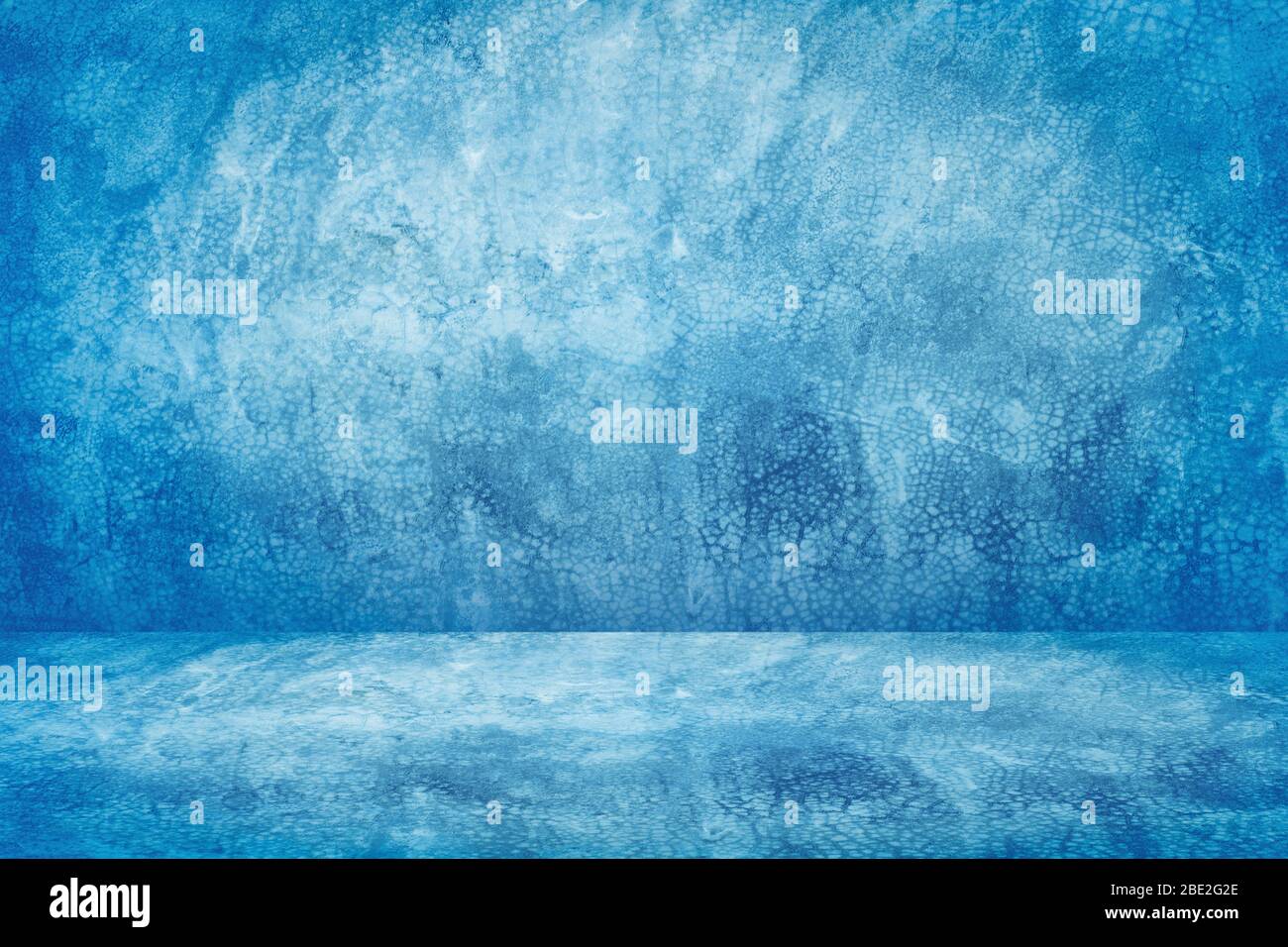 blue vintage cement studio and show room background for present product ...