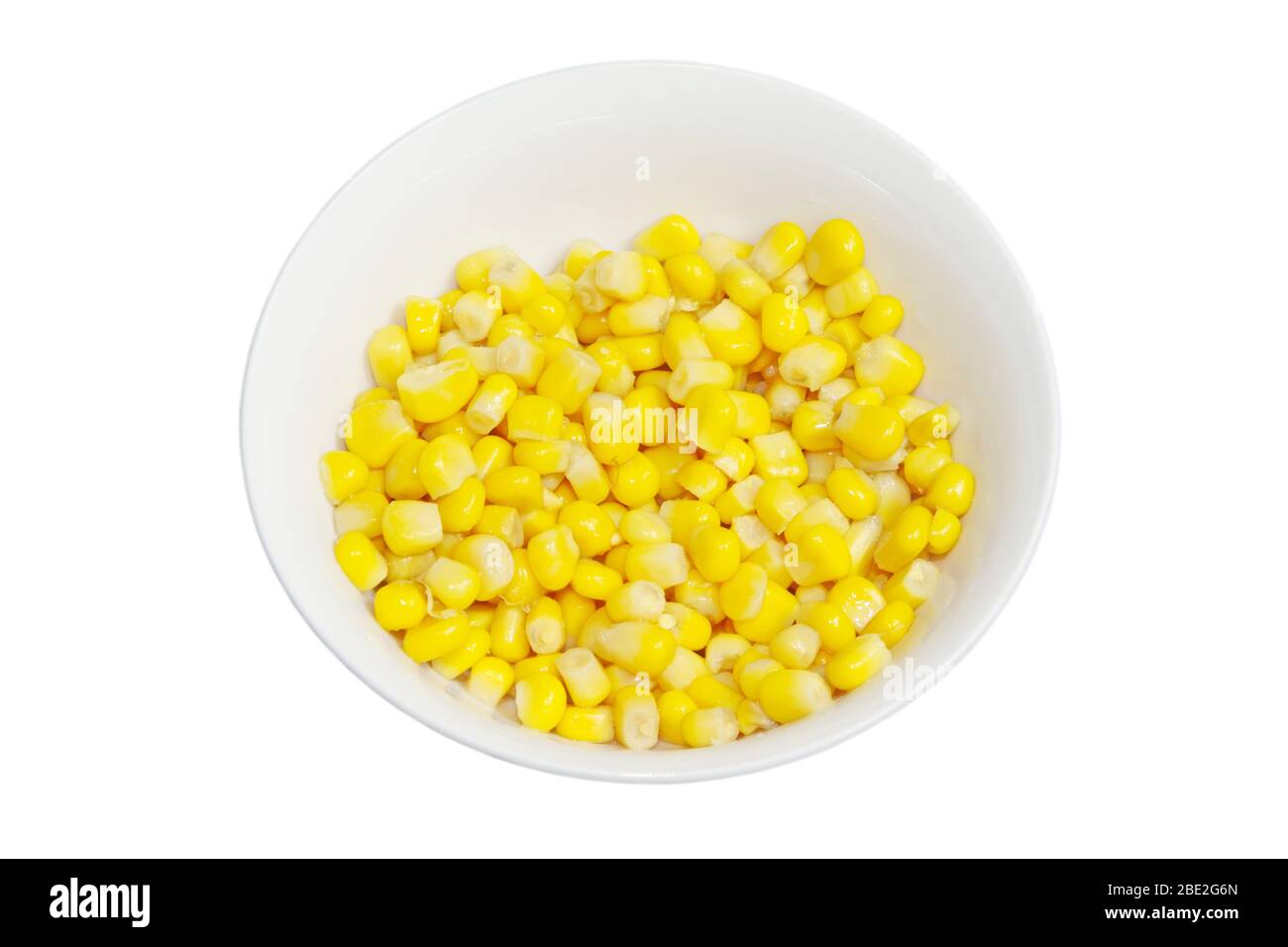 corn kernels on a white background Stock Photo - Alamy