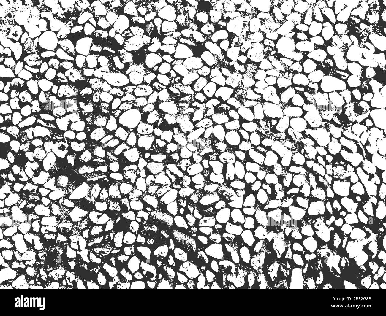 Distress old cracked concrete vector texture. EPS8 illustration. Black ...