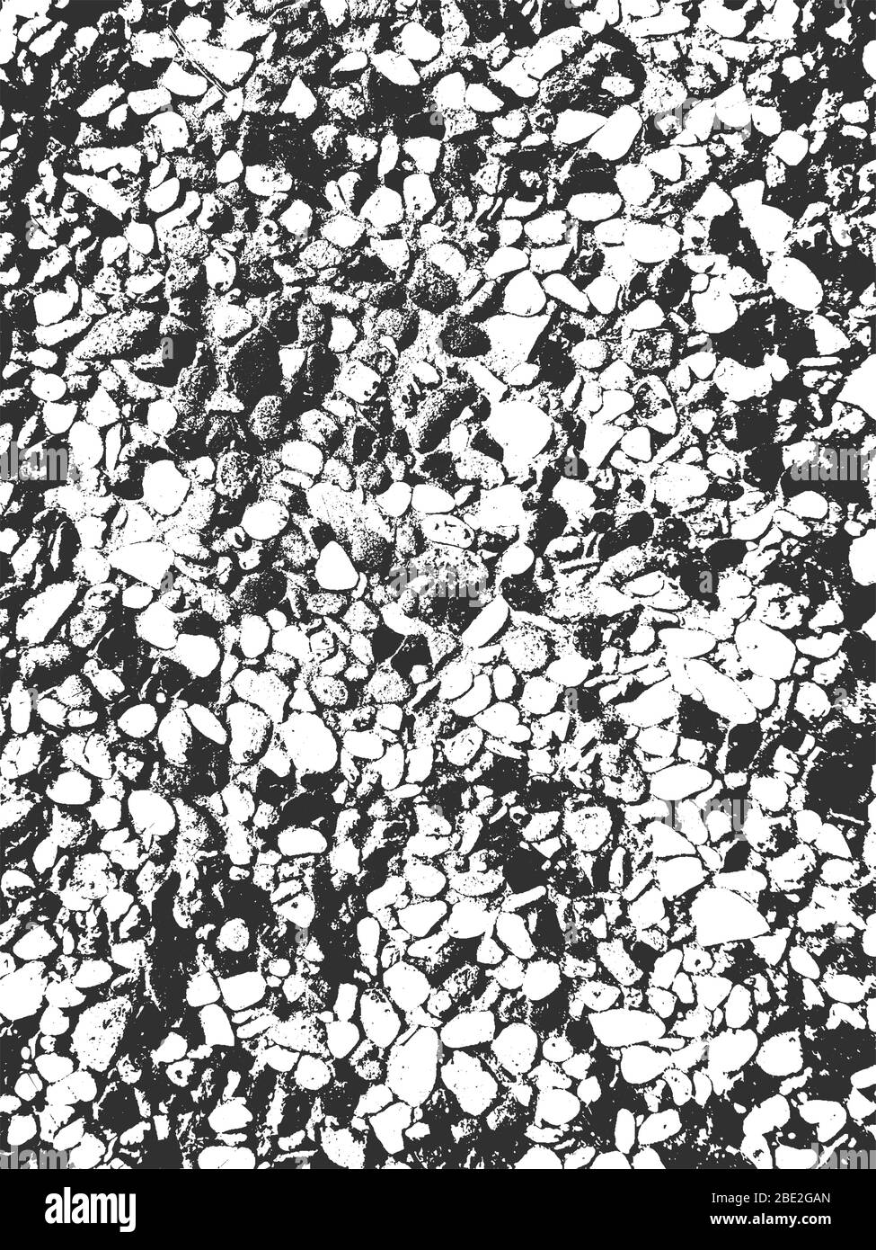 Distress old cracked concrete vector texture. EPS8 illustration. Black ...
