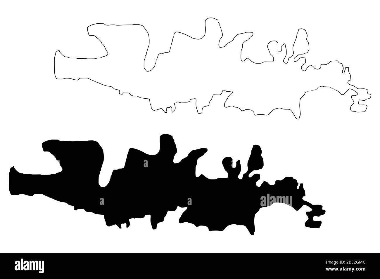 Manisa City (Republic of Turkey, Aegean Region) map vector illustration ...