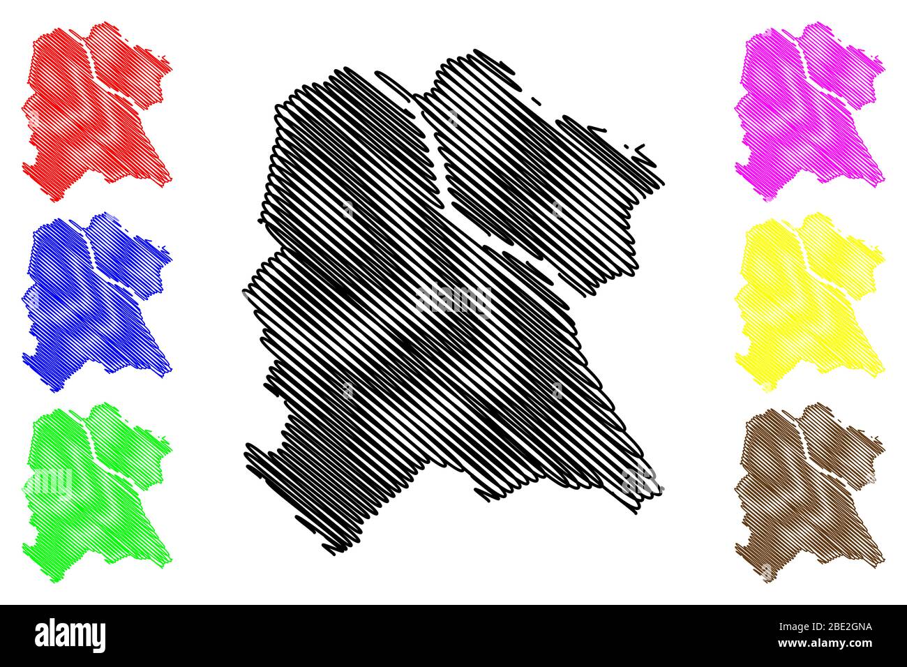 Bonn City (Federal Republic of Germany, North Rhine-Westphalia) map ...