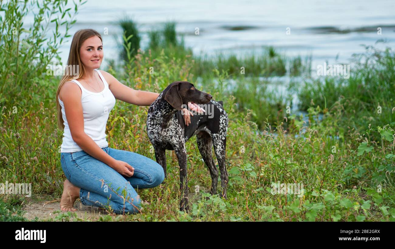 German shorthaired pointer exercise hi-res stock photography and images ...
