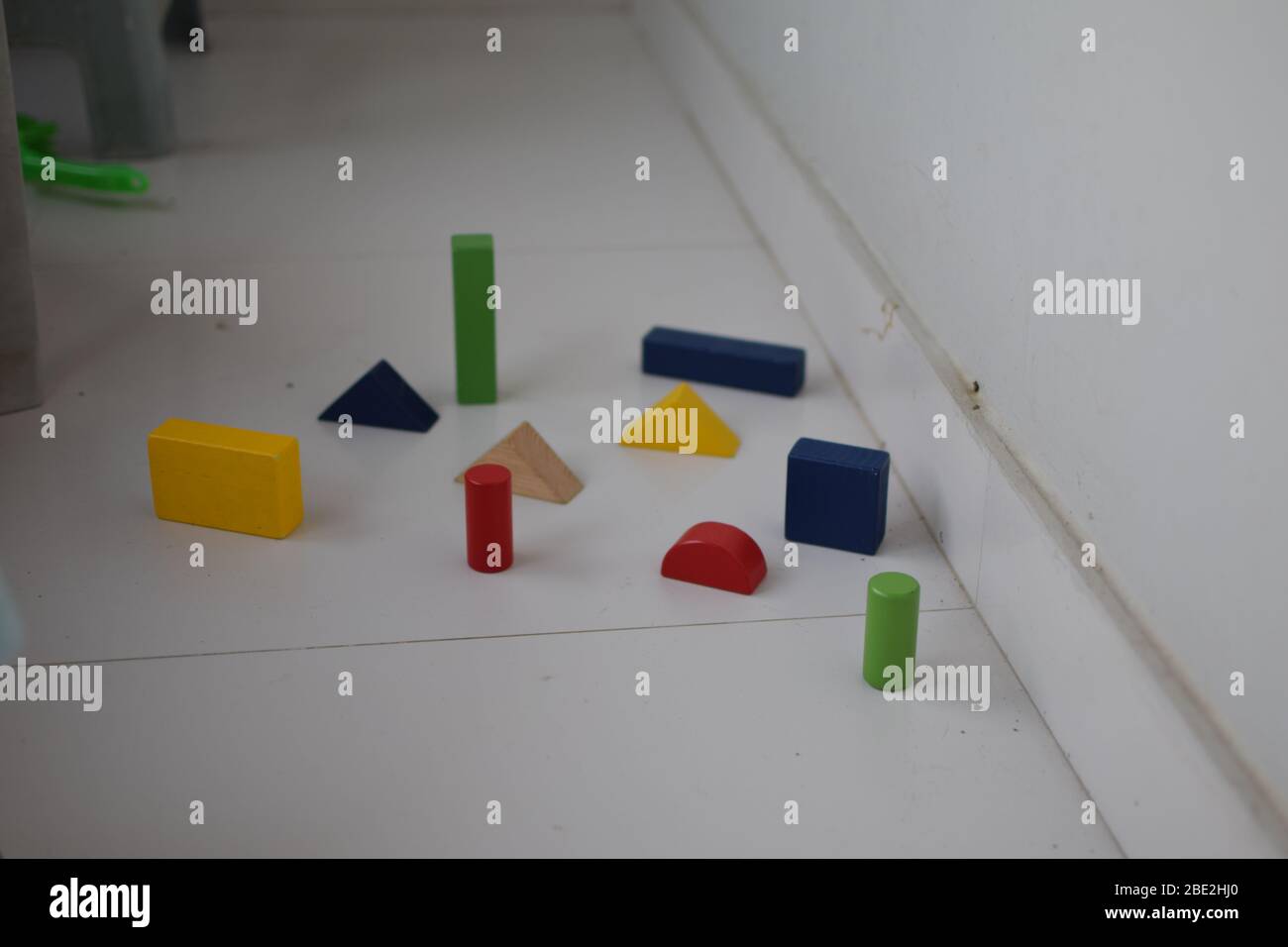 multi shaped blocks lying on the floor Stock Photo - Alamy
