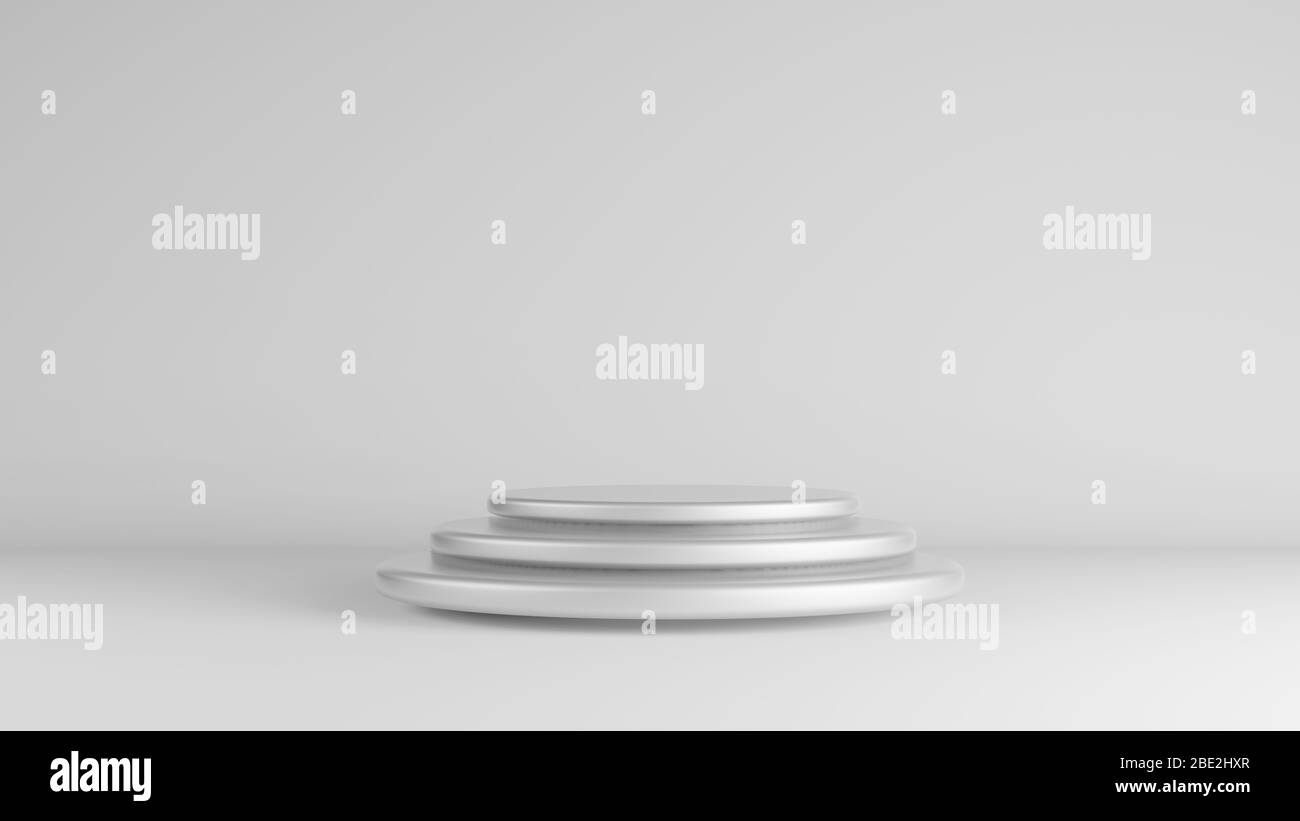 gray and white stage on dark and background for present product Stock ...