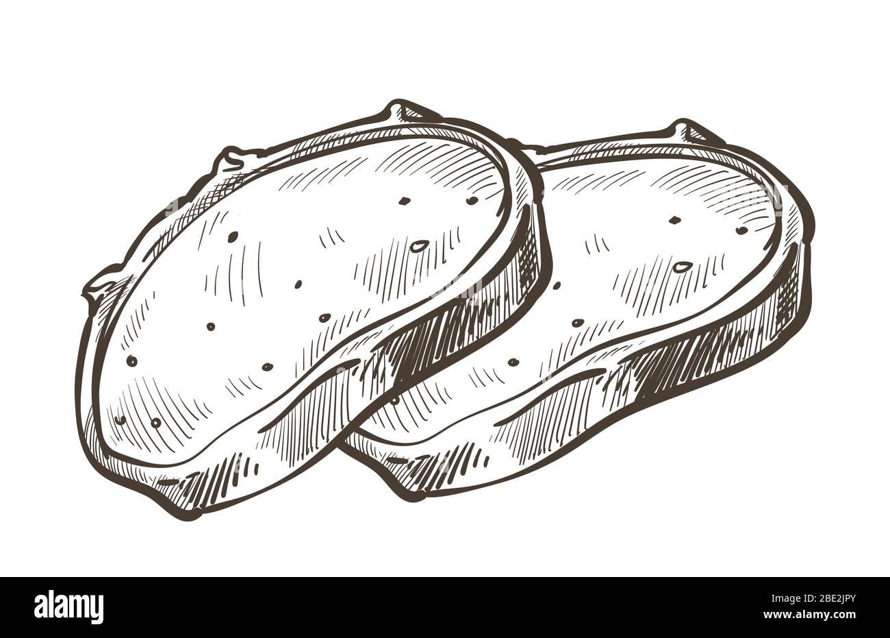 Bread Slice Drawing