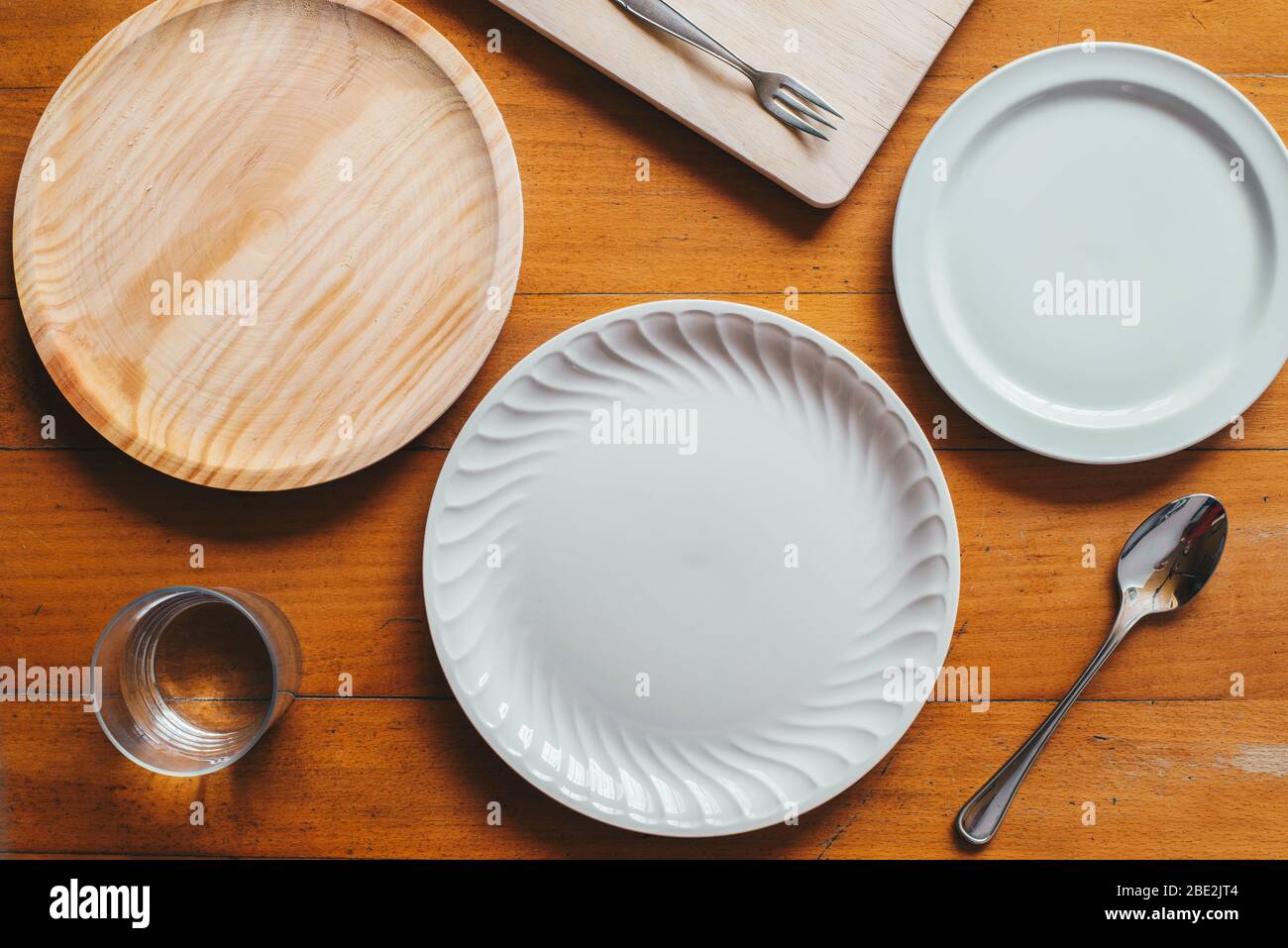 Three plates from dining hi-res stock photography and images - Alamy