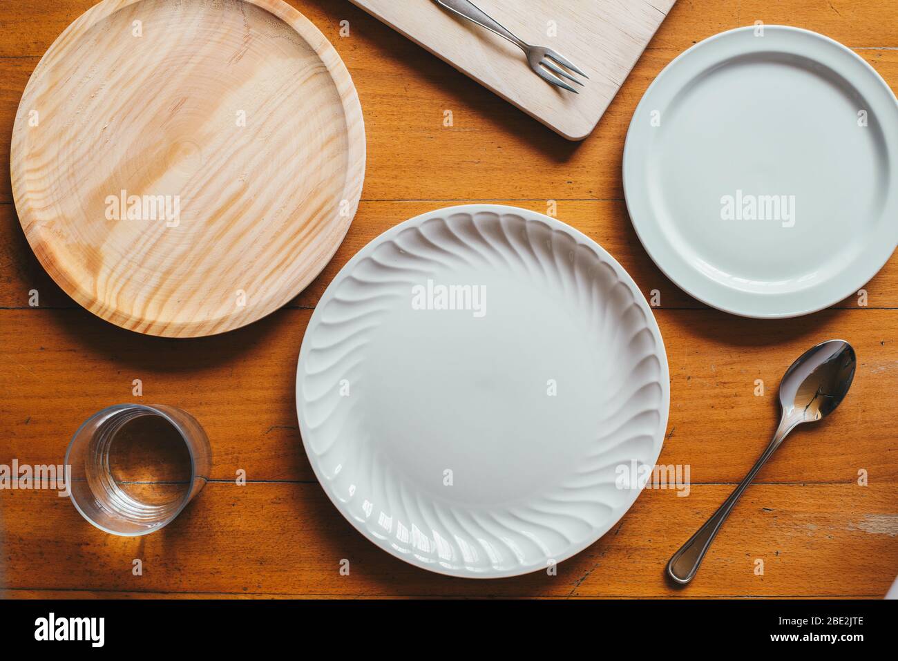 Three plates from dining hi-res stock photography and images - Alamy