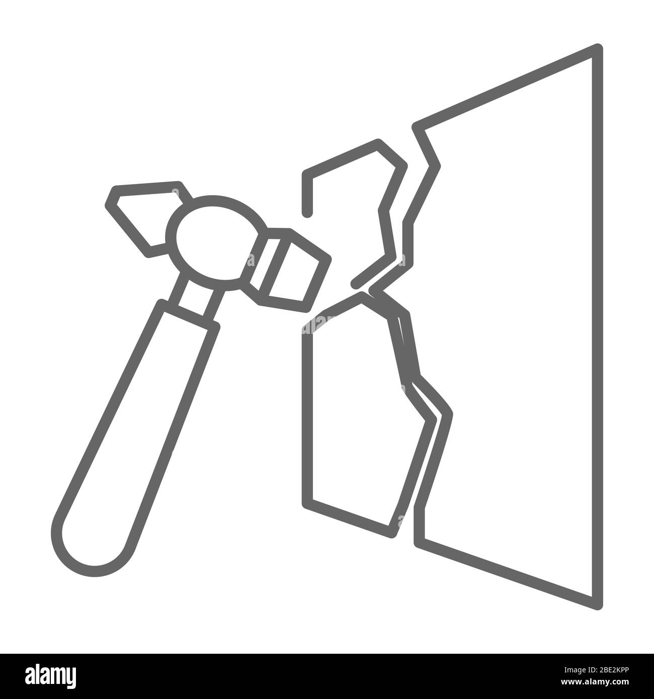 Break glass hammer Stock Vector Images - Alamy