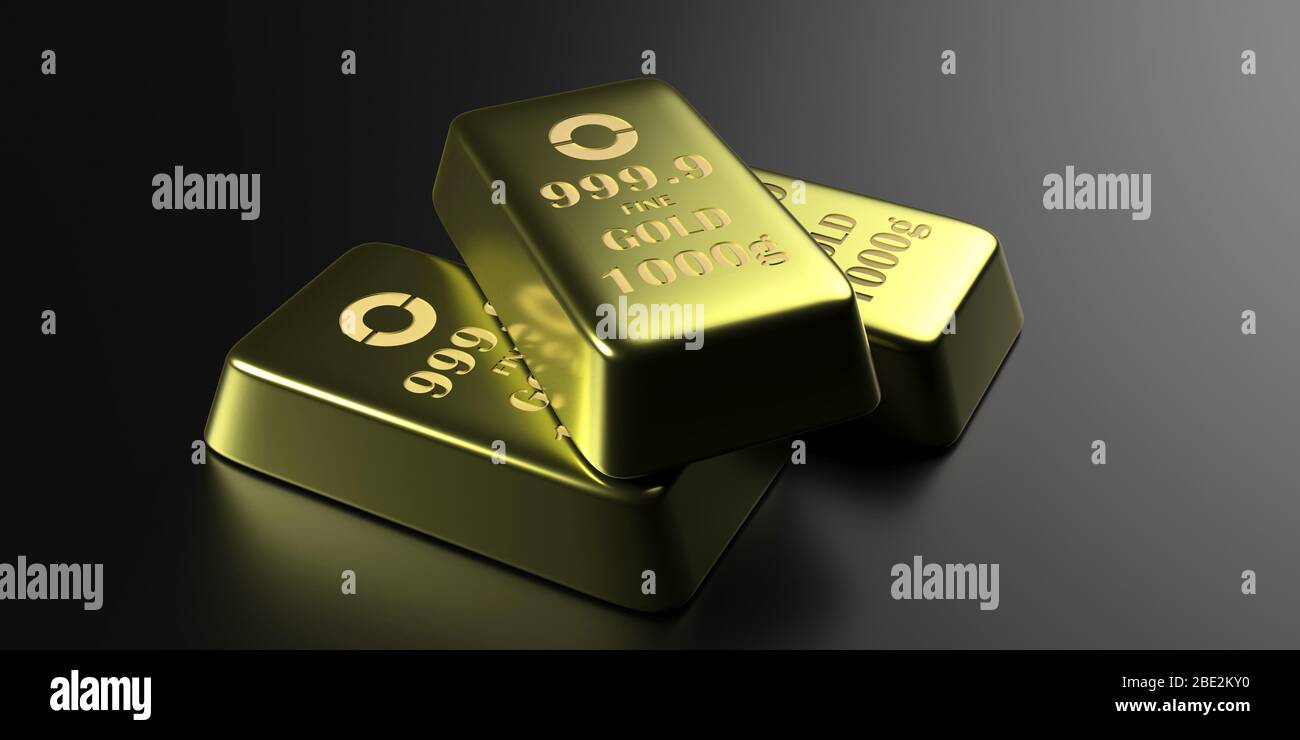 Gold ingot black hi-res stock photography and images - Alamy