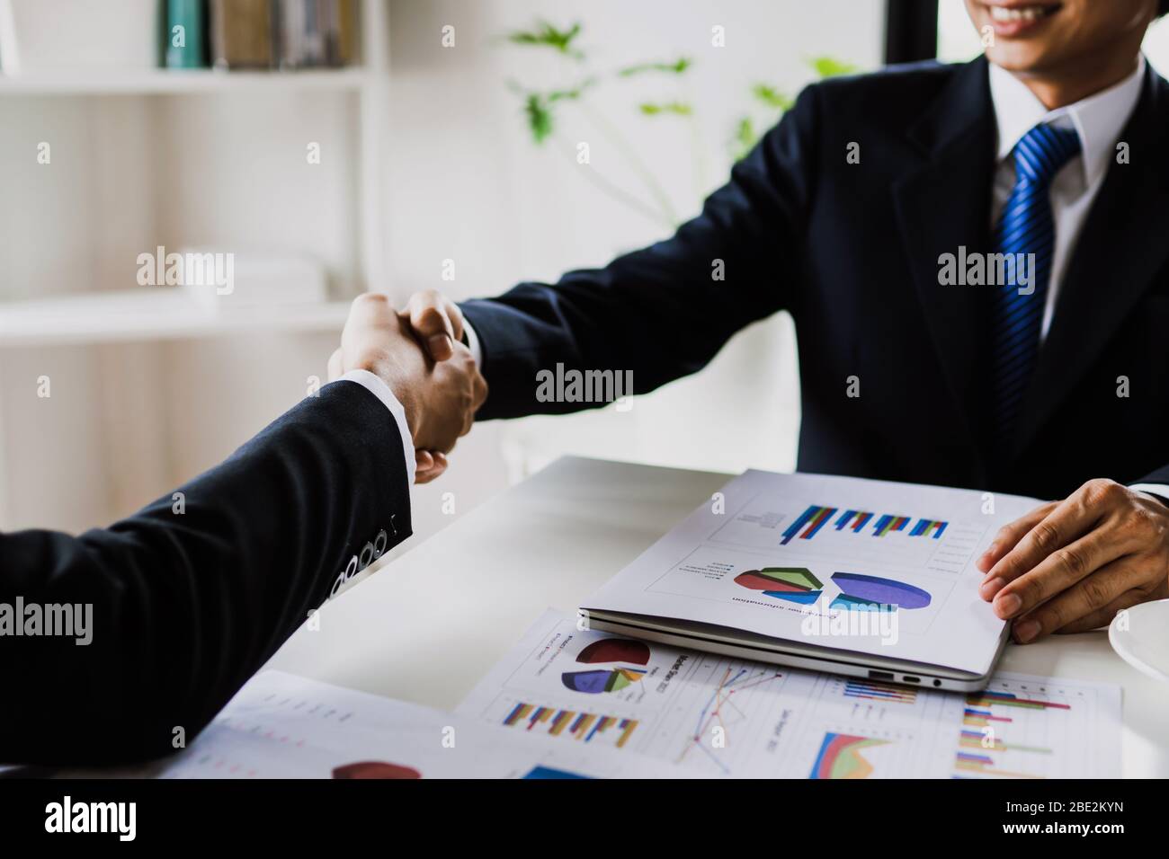 Success business, successful negotiation and partner cooperation ...