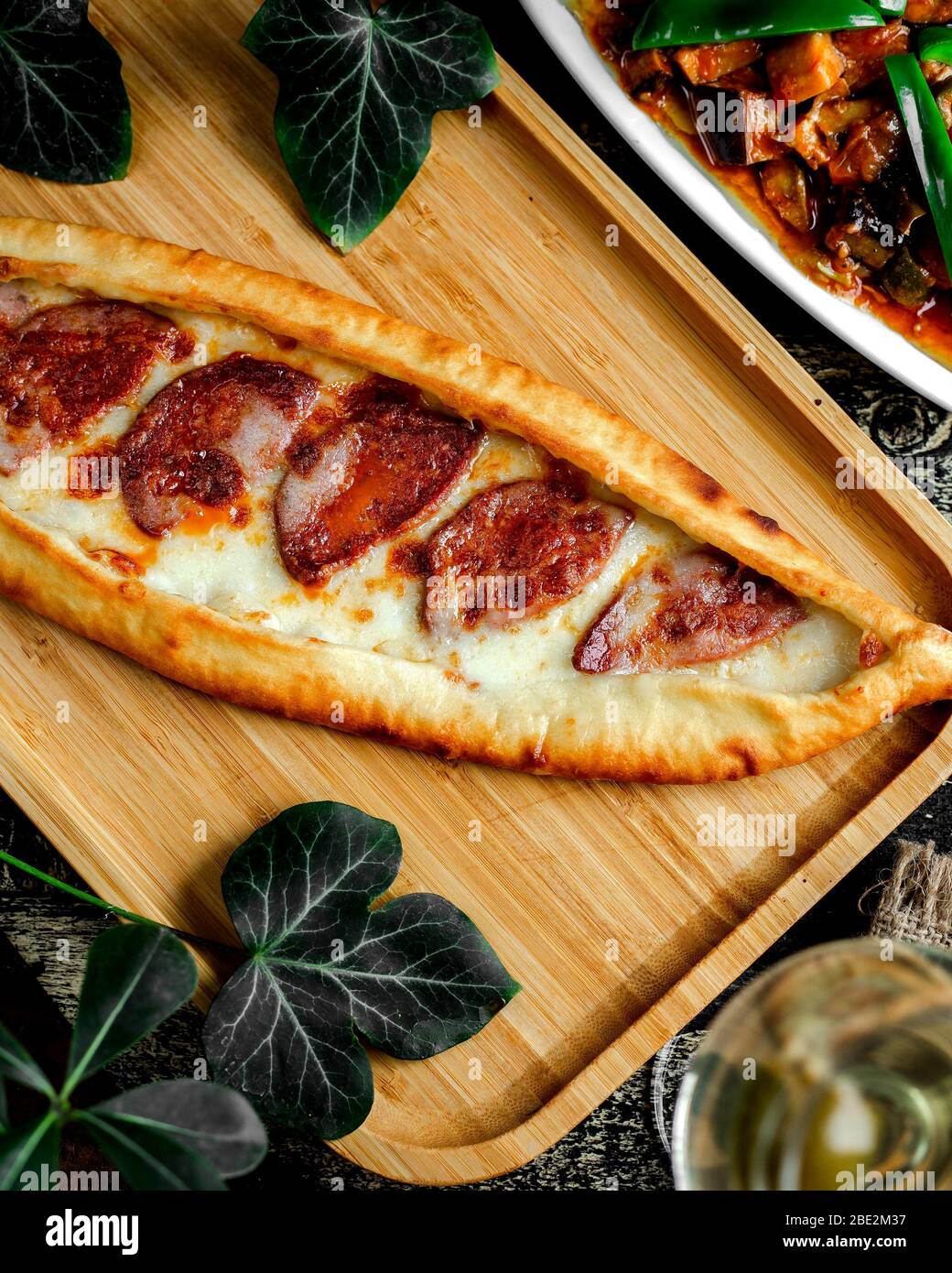 Top view turkish pide hi-res stock photography and images - Alamy