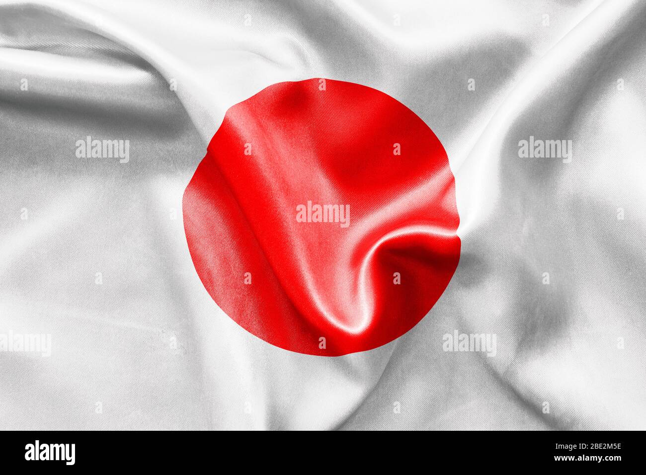 Japan flag texture crumpled up Stock Photo - Alamy