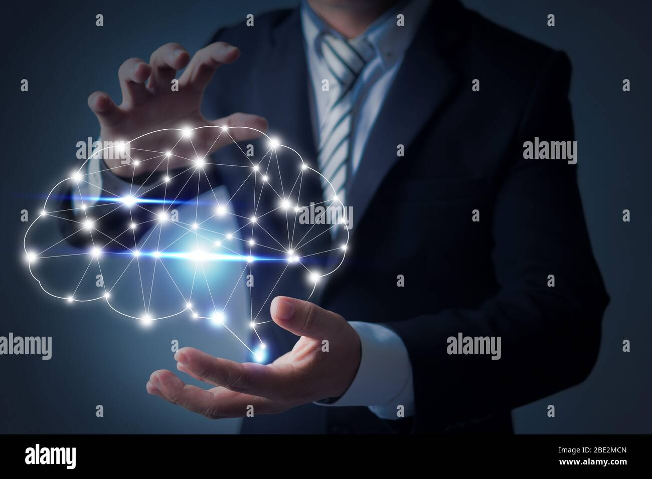 Digital brain map hi-res stock photography and images - Alamy