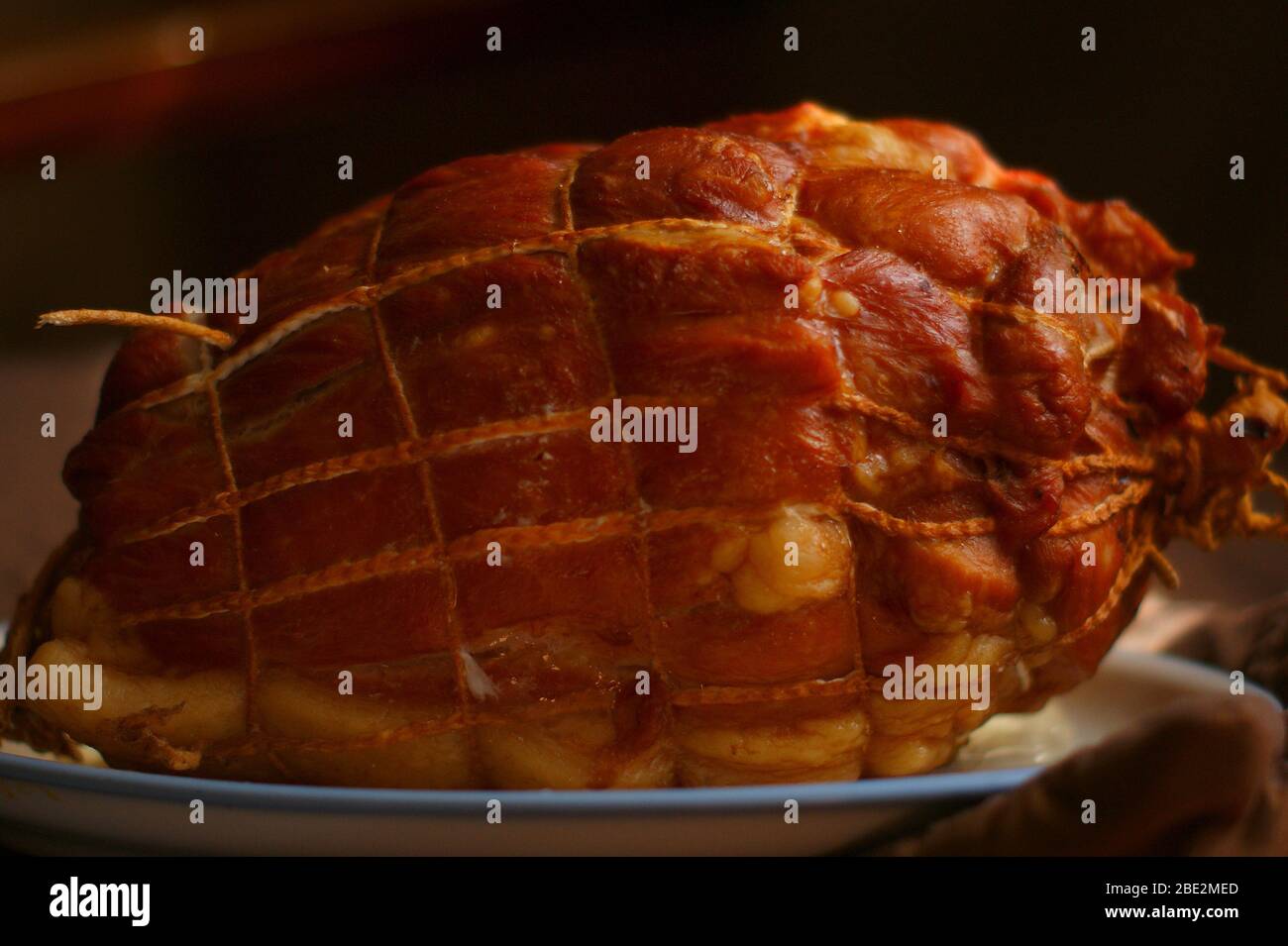 smoked ham, smoked meat Stock Photo - Alamy