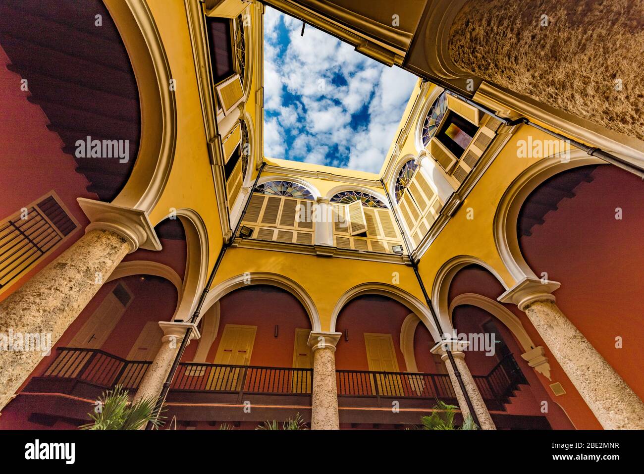 atrium in old town of havana, cuba Stock Photo - Alamy