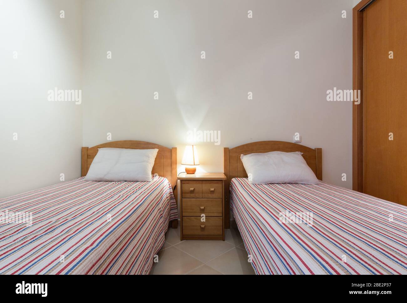Modern bedroom. European hotel design. and inside Stock Photo - Alamy