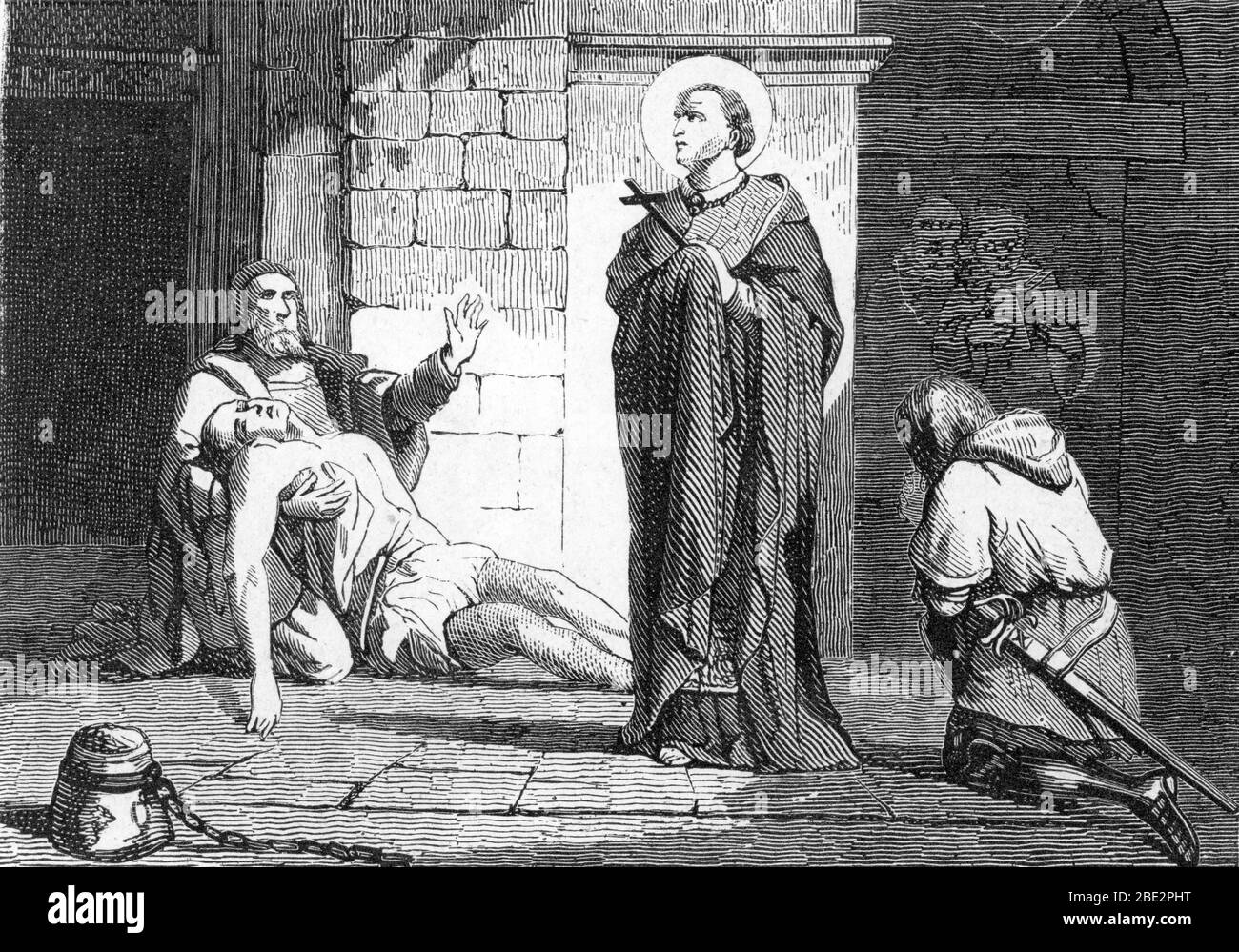 Representation de saint Charles Borromee (san carlo borromeo) Engraving ...