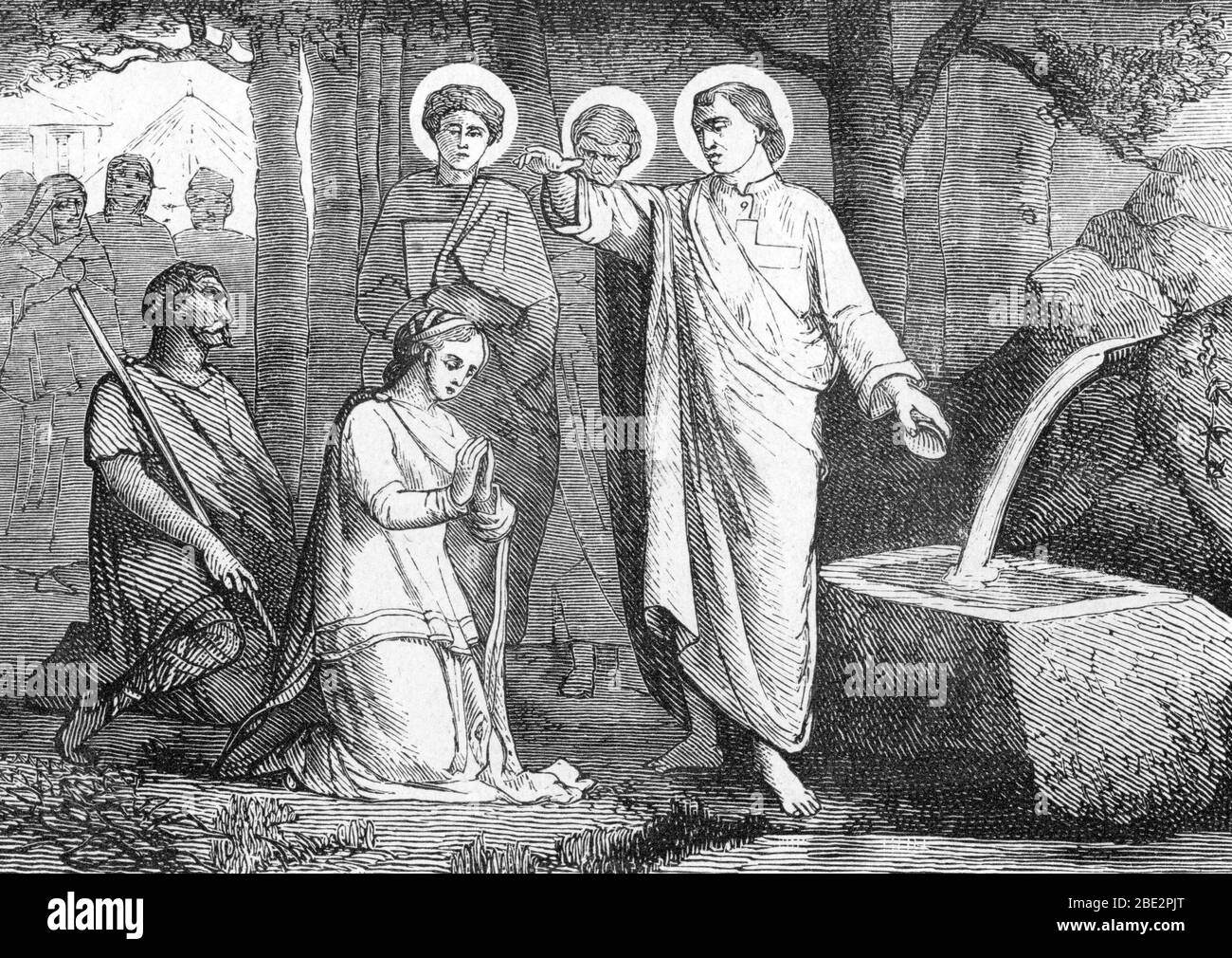 Representation de saint Nicaise (Nicasius) apotre du vexin du 3eme ...