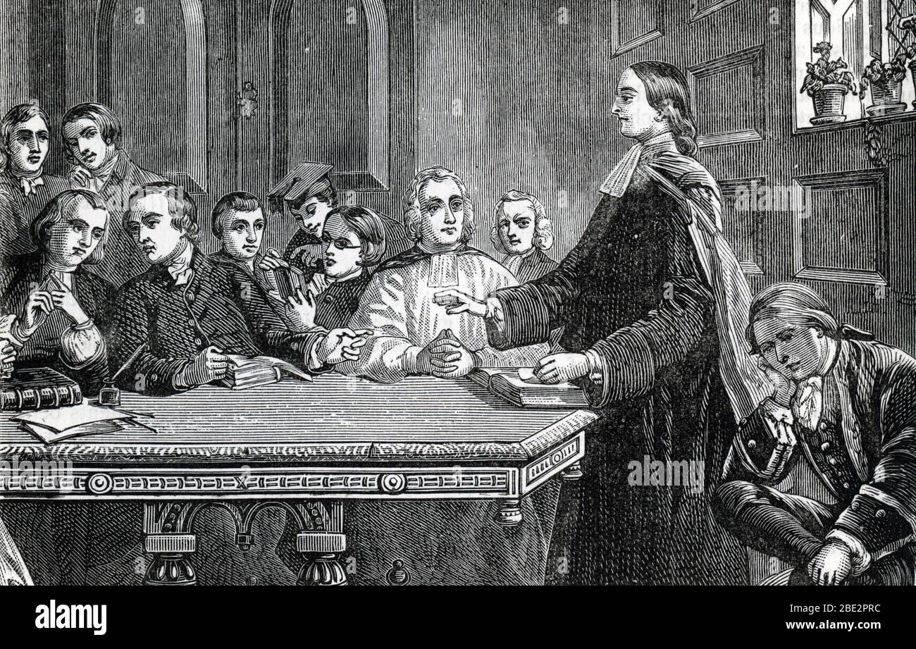 Vue du Holy club fonde par les freres Charles (1707-1788) et John ...