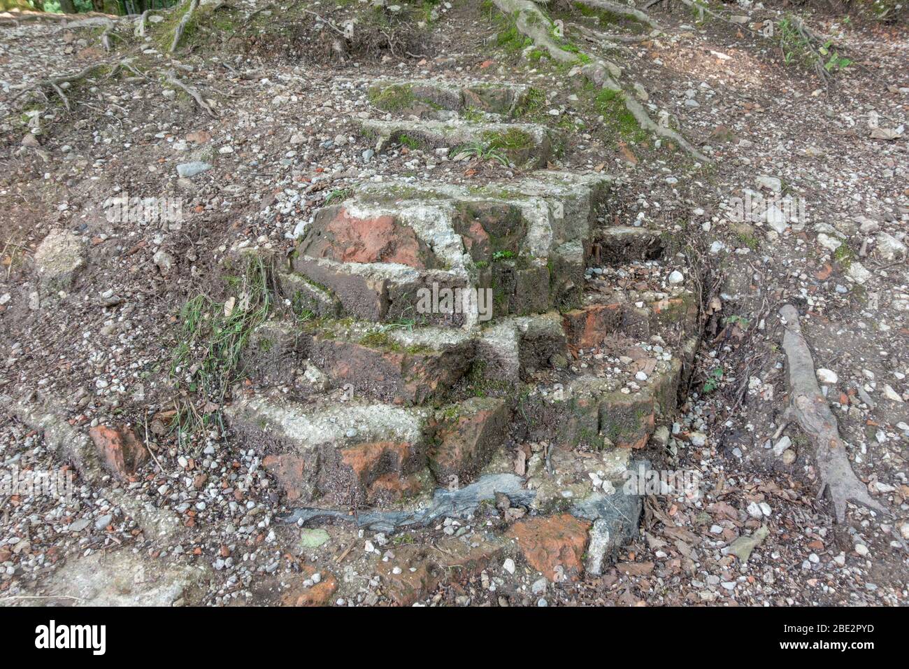 Some brickwork ruins of Adolf Hitler's home, the Berghof, in the ...