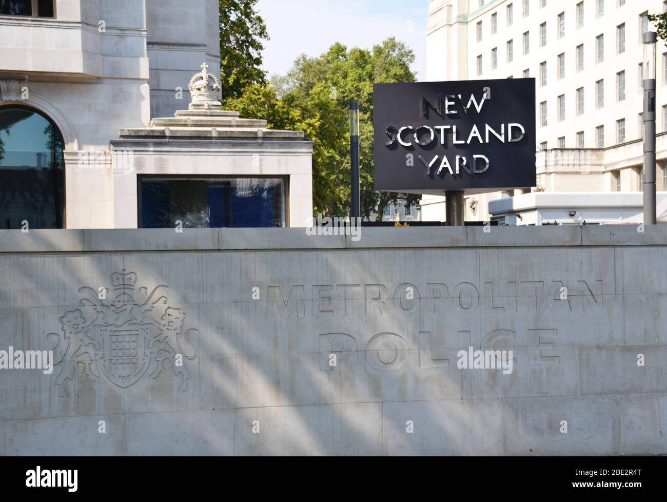 New Scotland Yard, London. The home of the London Metropolitan Police ...