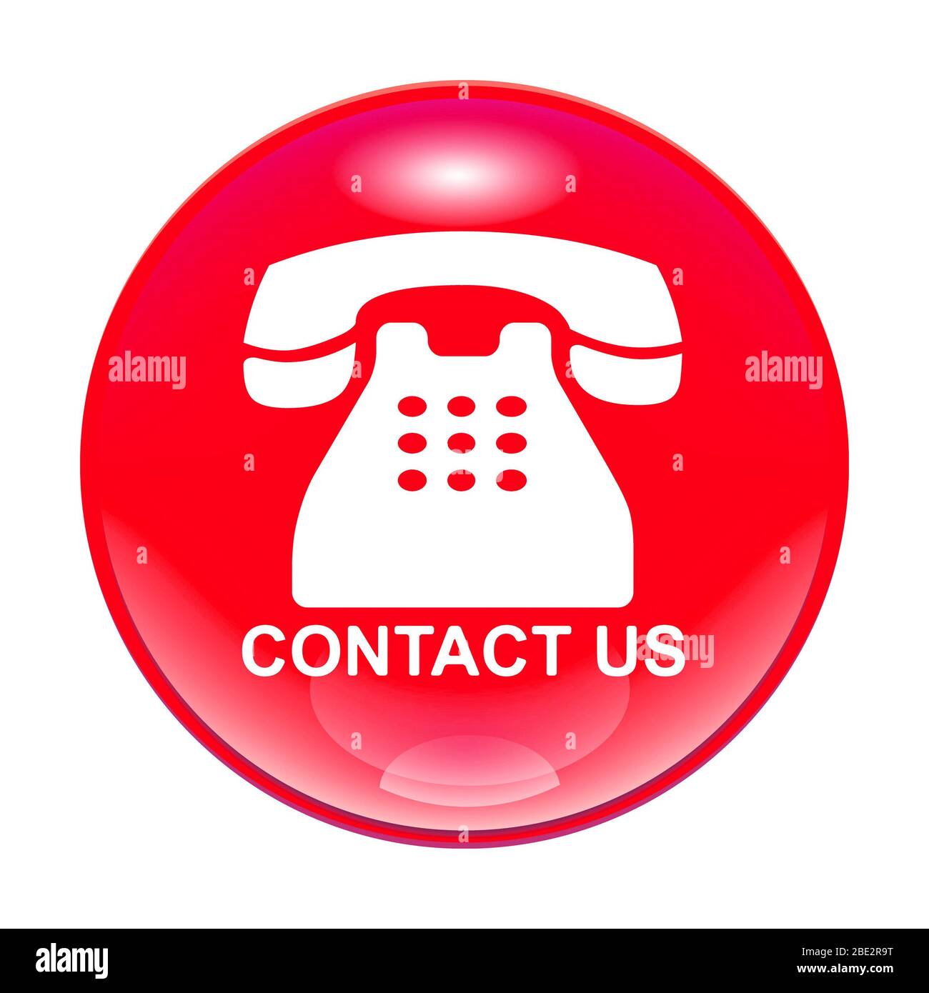 An image of a yellow contact us icon Stock Photo - Alamy