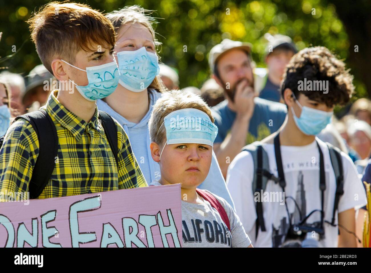 Bristol college student protesters and school children are pictured ...