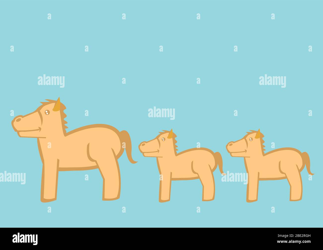 Adult ponies Stock Vector Images - Alamy