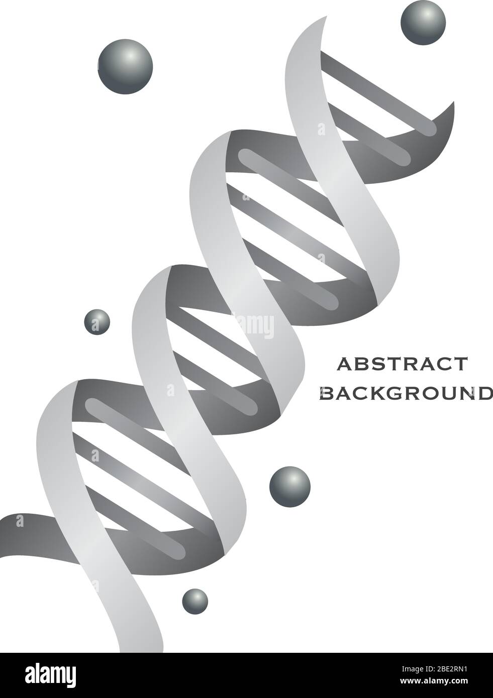 Abstract DNA background designin grey color. Vector illustration Stock ...
