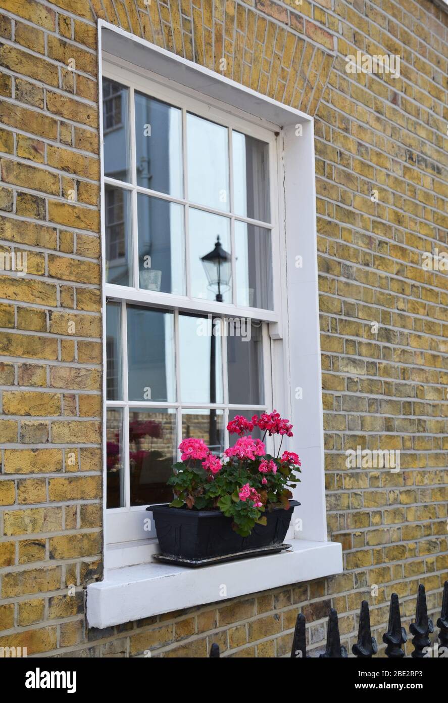 Old window of a English house Stock Photo - Alamy