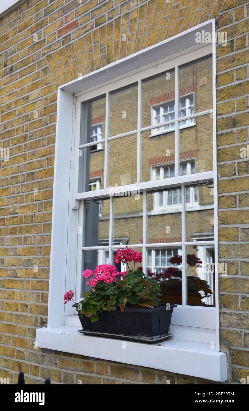 Old window of a English house Stock Photo - Alamy