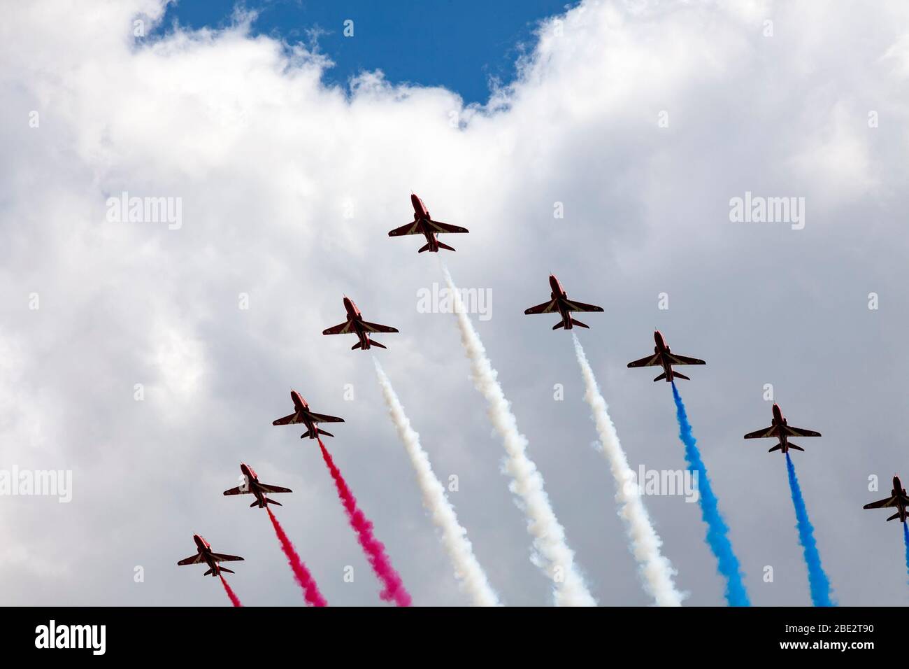 An image of an air show at London in June Stock Photo - Alamy