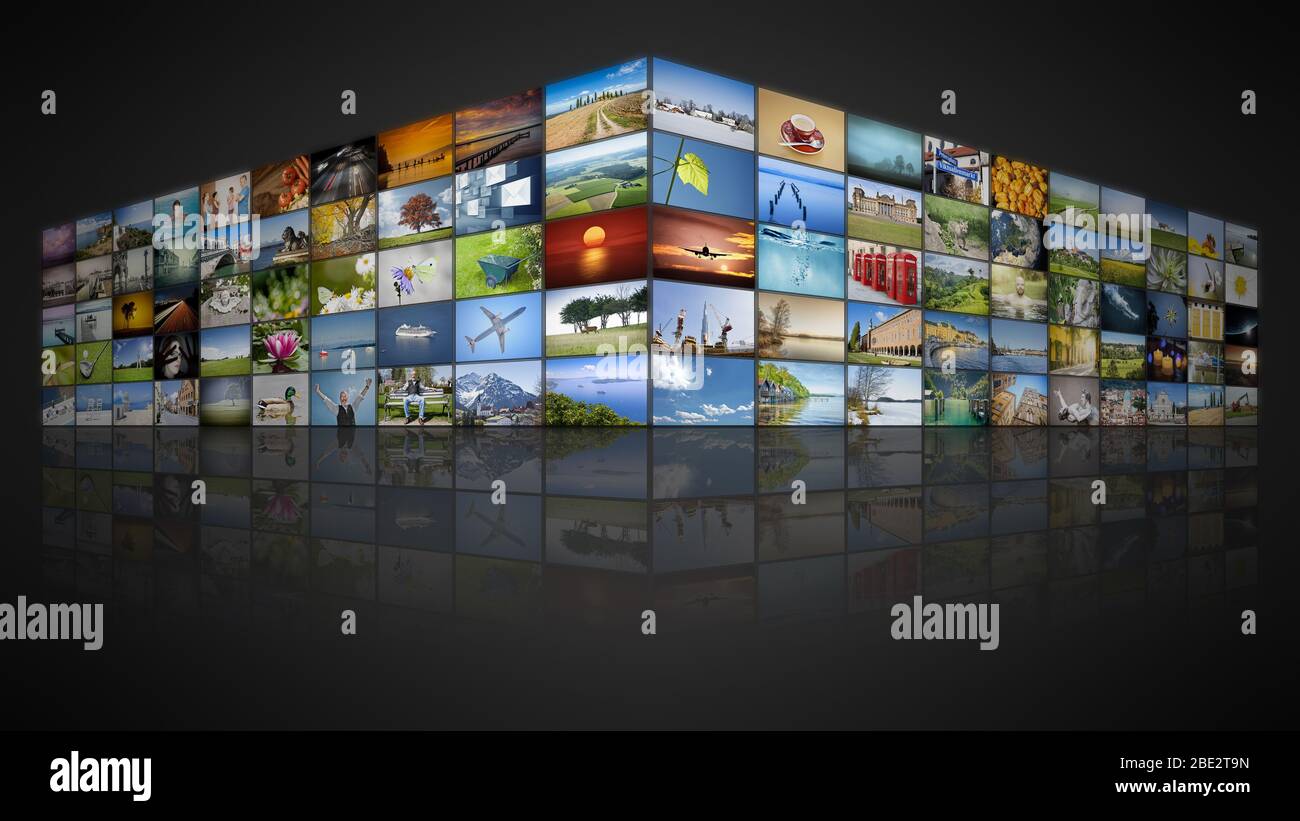 Video wall with screens hi-res stock photography and images - Alamy