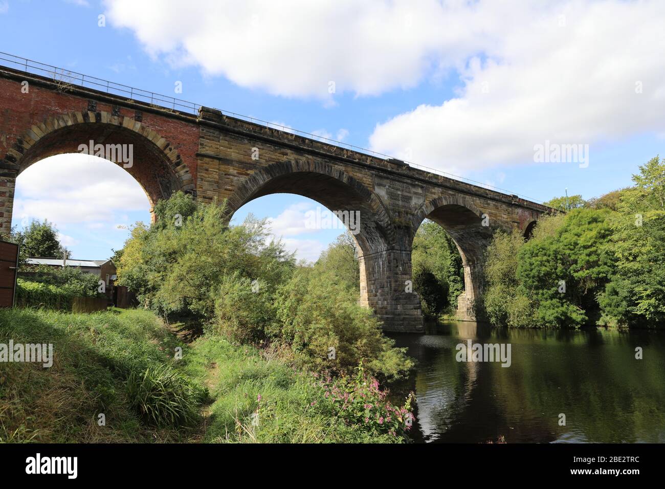 Yarm railway viaduct across the river Tees Stock Photo - Alamy