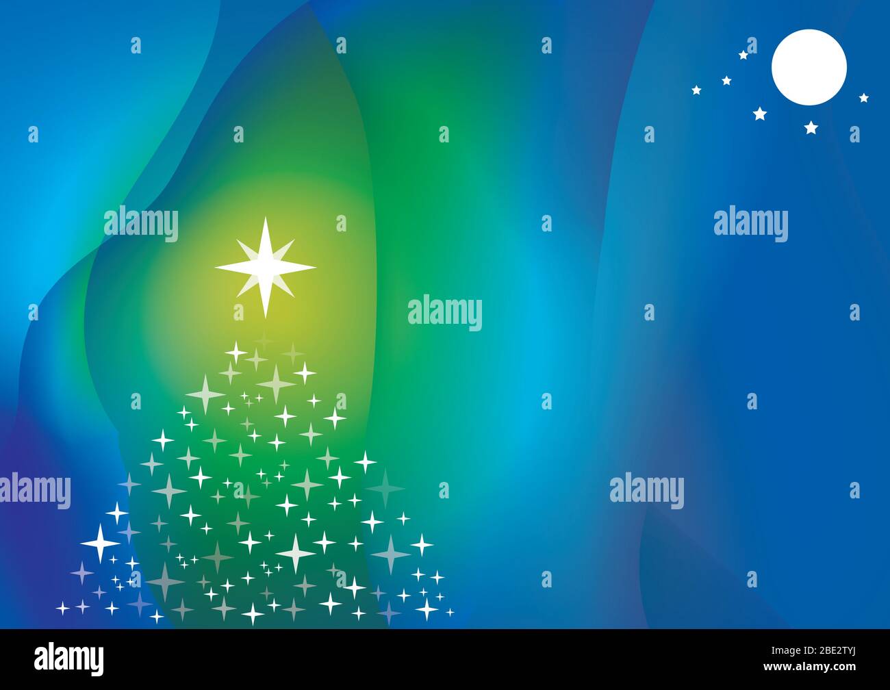Blue Vector background design of christmas tree Stock Vector Image ...