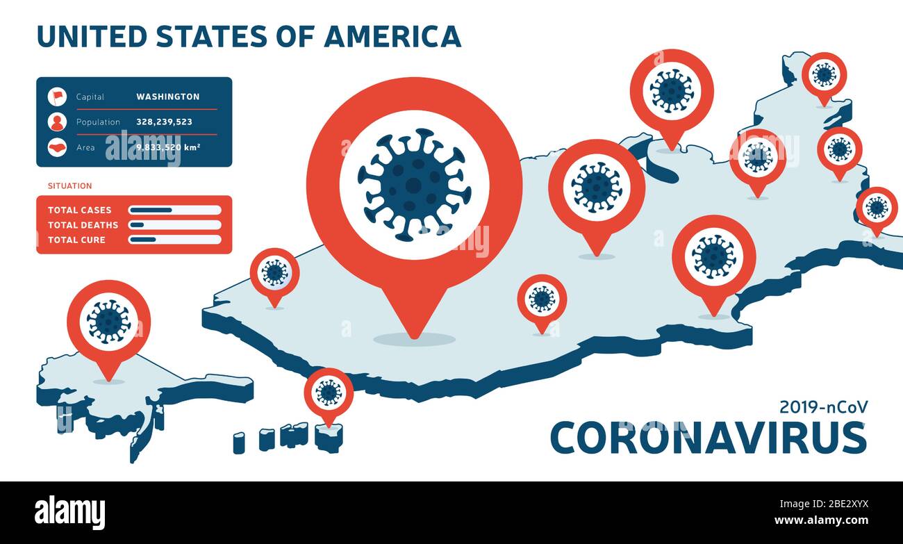 Us covid deaths map hi-res stock photography and images - Alamy