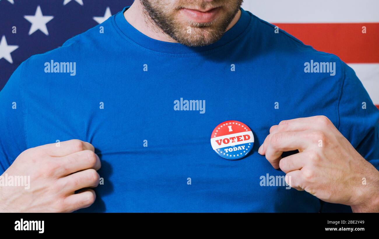Electorate button hi-res stock photography and images - Alamy