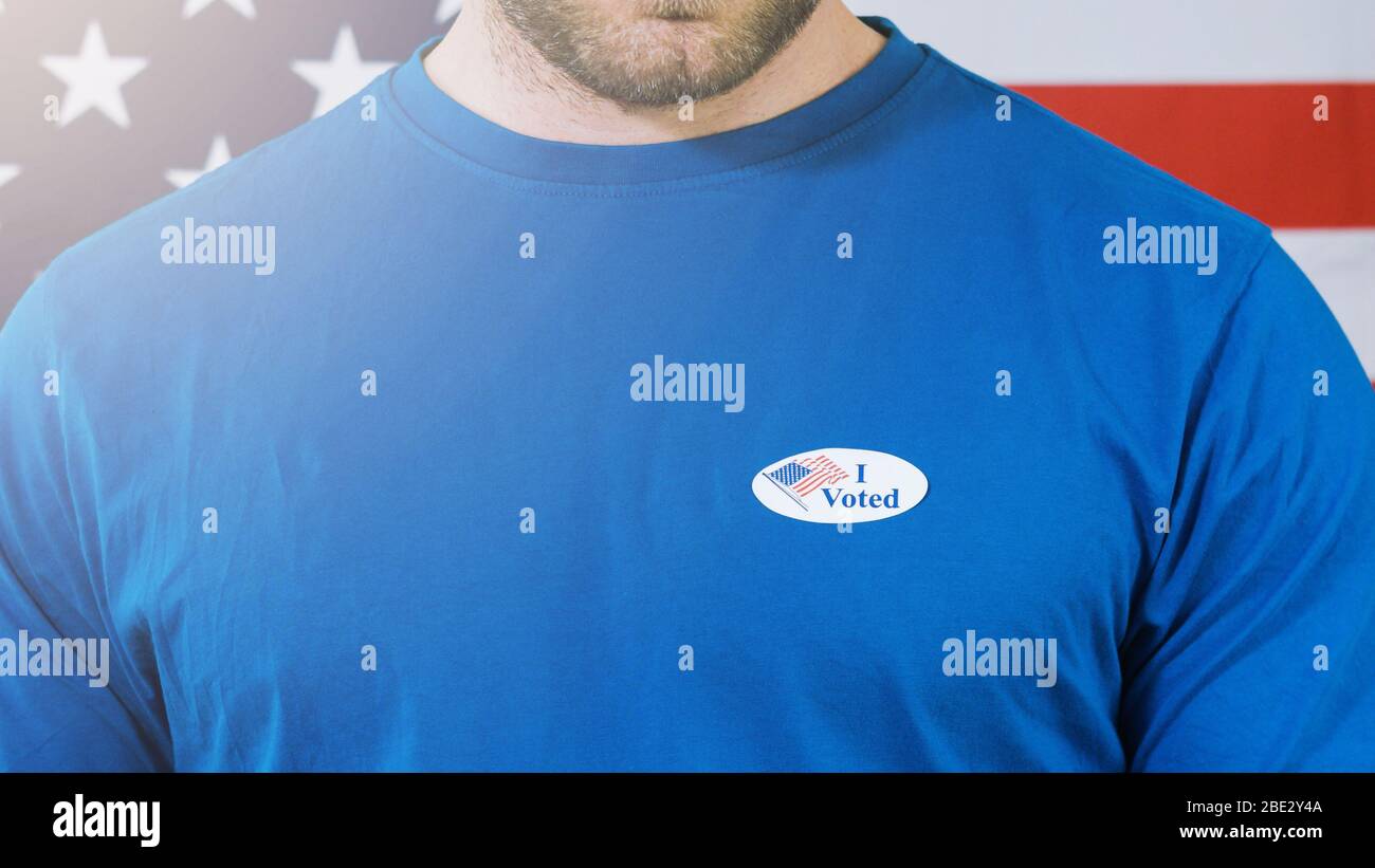 2020 i voted sticker hi-res stock photography and images - Alamy